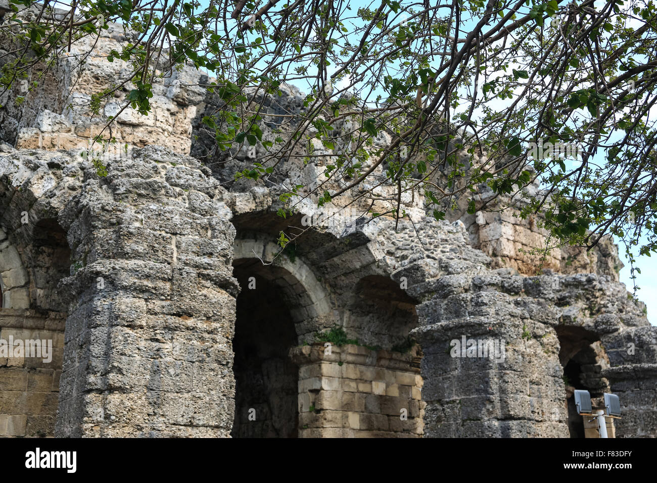 Ancient Side ruins in Turkey Kemer Antalya Stock Photo - Alamy