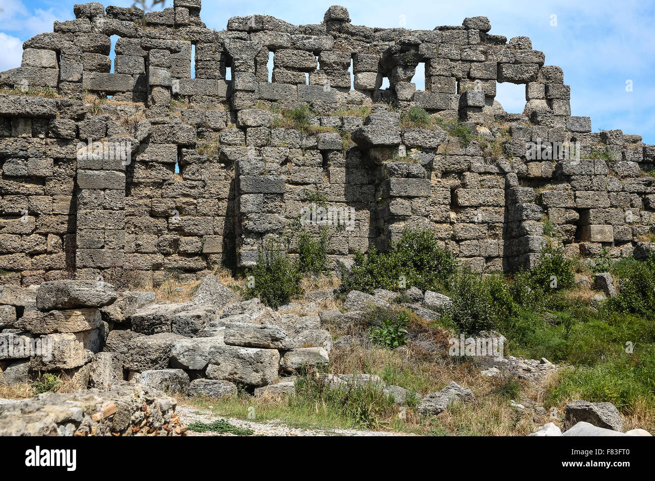 Ancient Side ruins in Turkey Kemer Antalya Stock Photo - Alamy