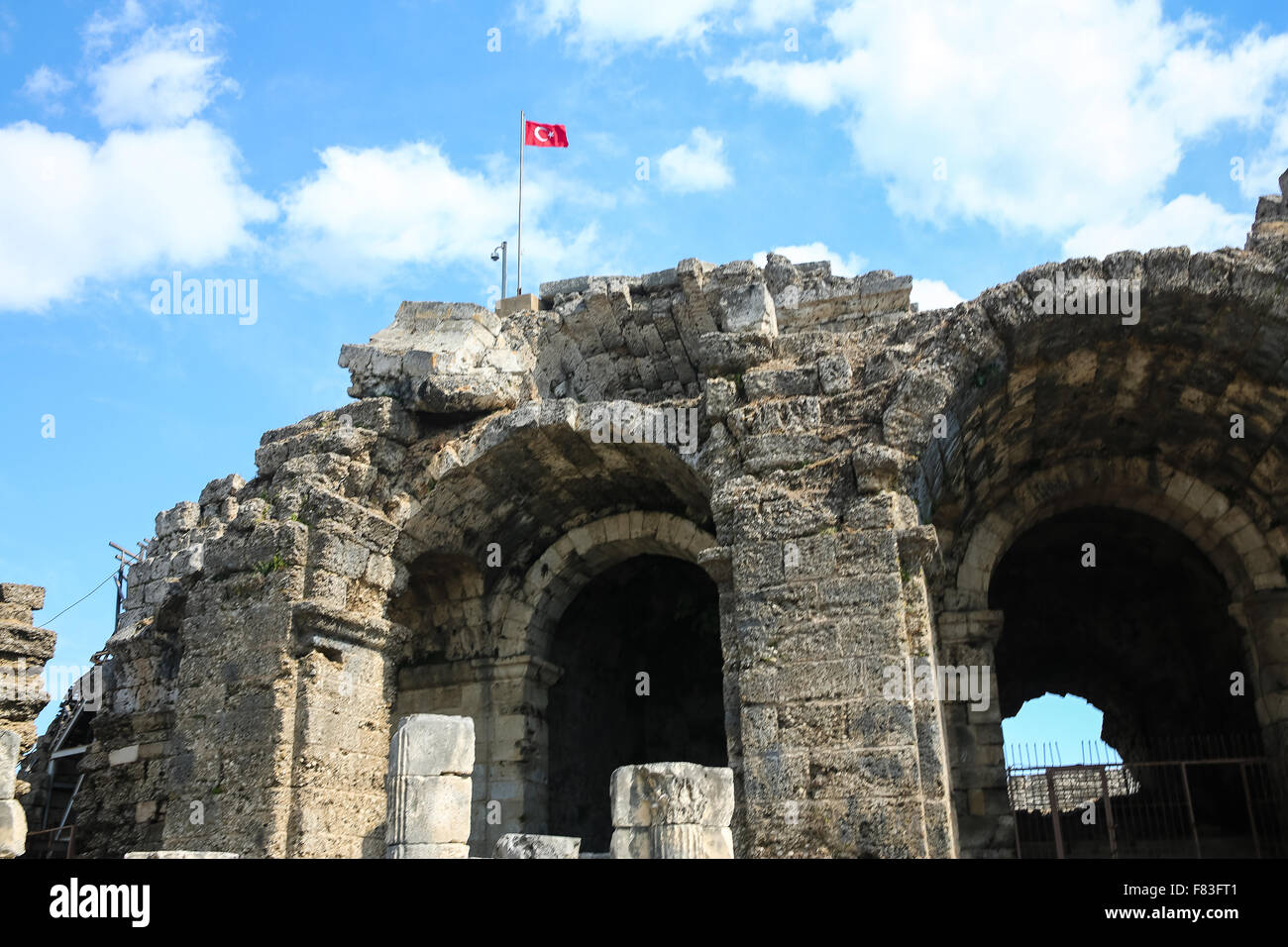 Ancient Side ruins in Turkey Kemer Antalya Stock Photo - Alamy
