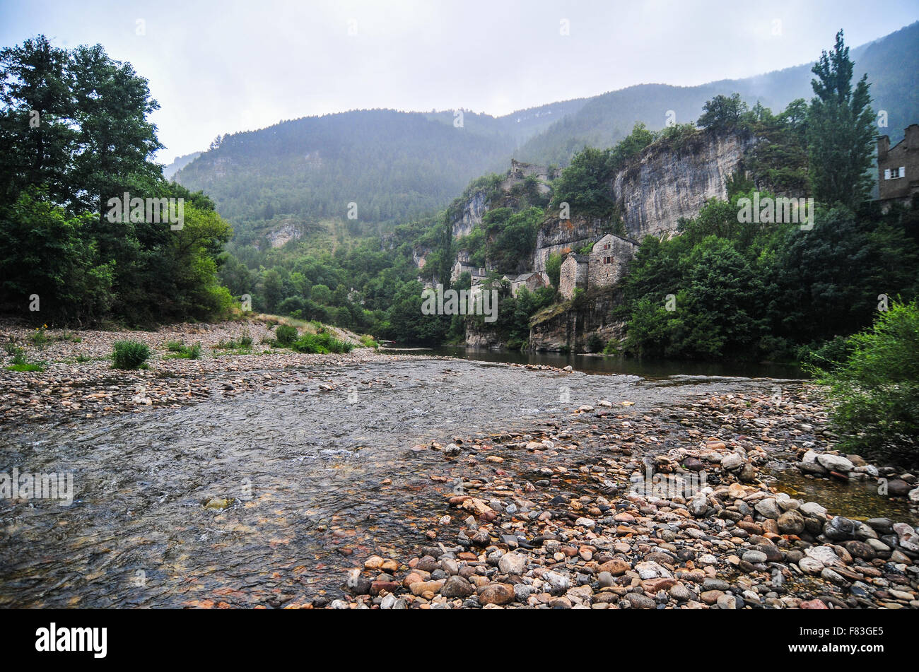 The surrounding rivers Le Jonte and Le Tarne within one of the most ...