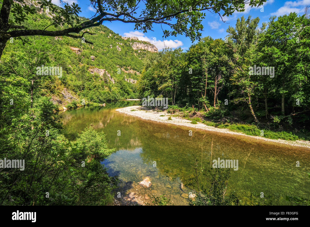 The surrounding rivers Le Jonte and Le Tarne within one of the most ...