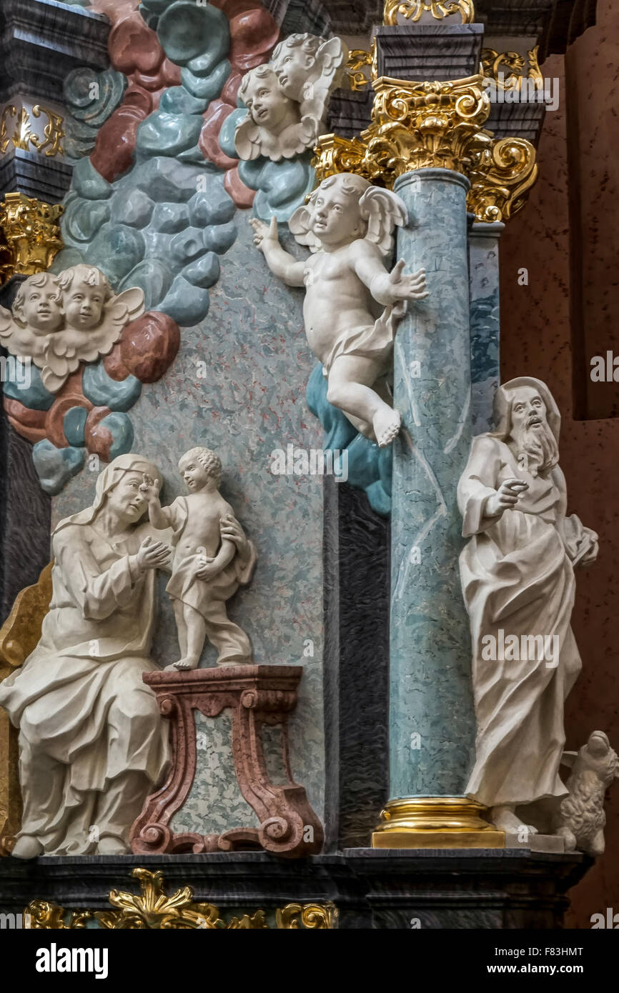Partial view Jasna Gora Monastery in Czestochowa Poland Stock Photo - Alamy