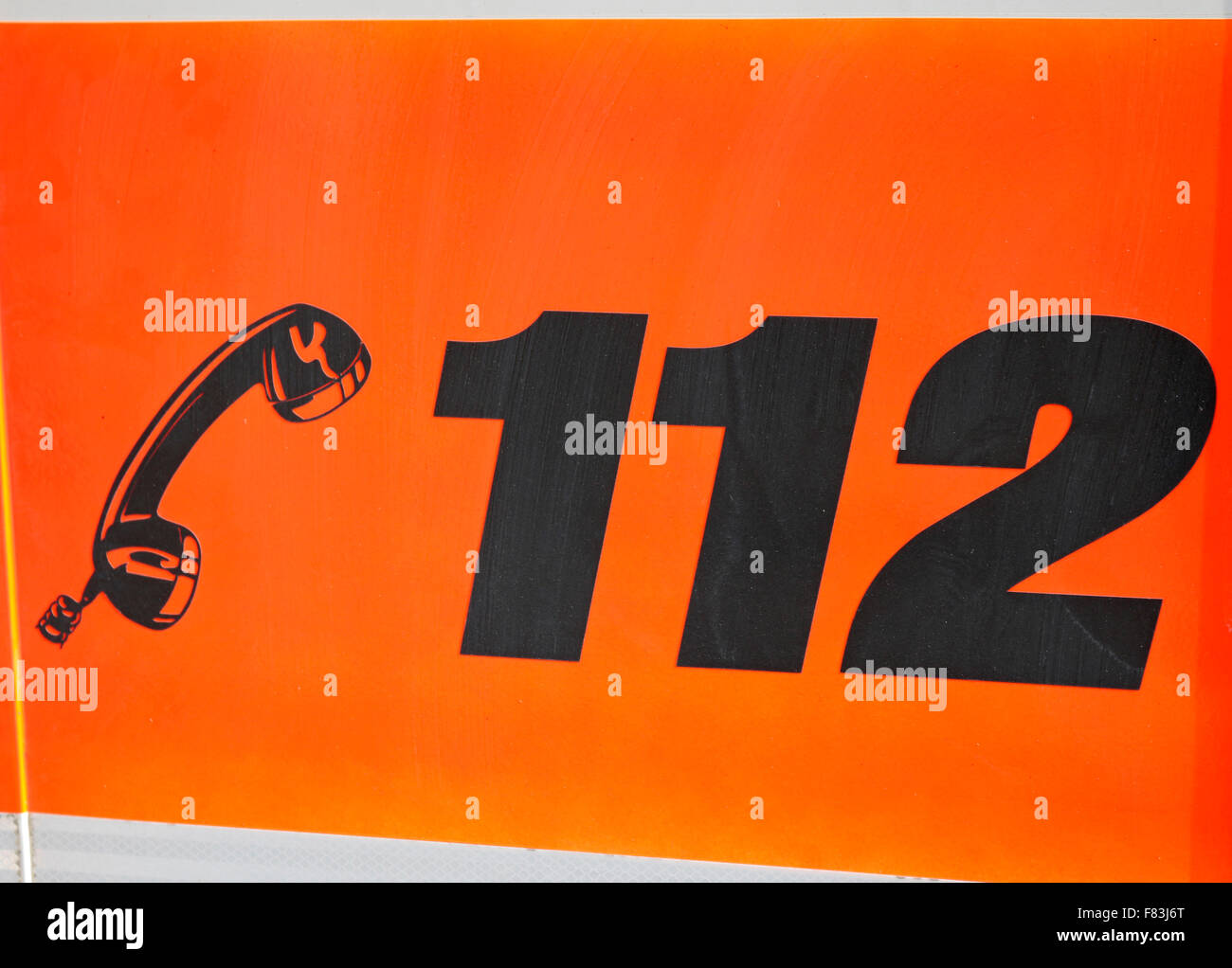 112 logo hi-res stock photography and images - Alamy