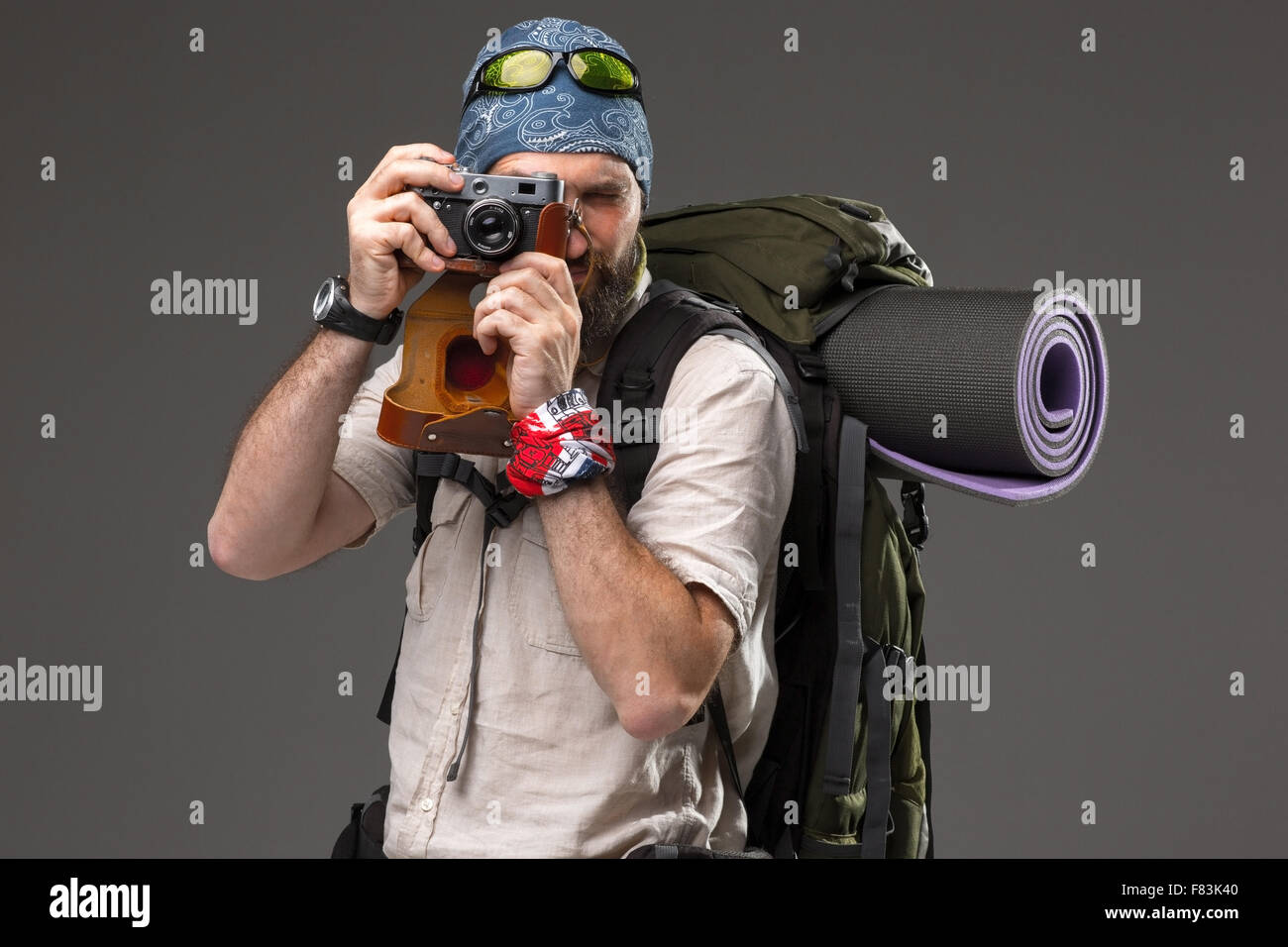 tourist with camera Stock Photo - Alamy