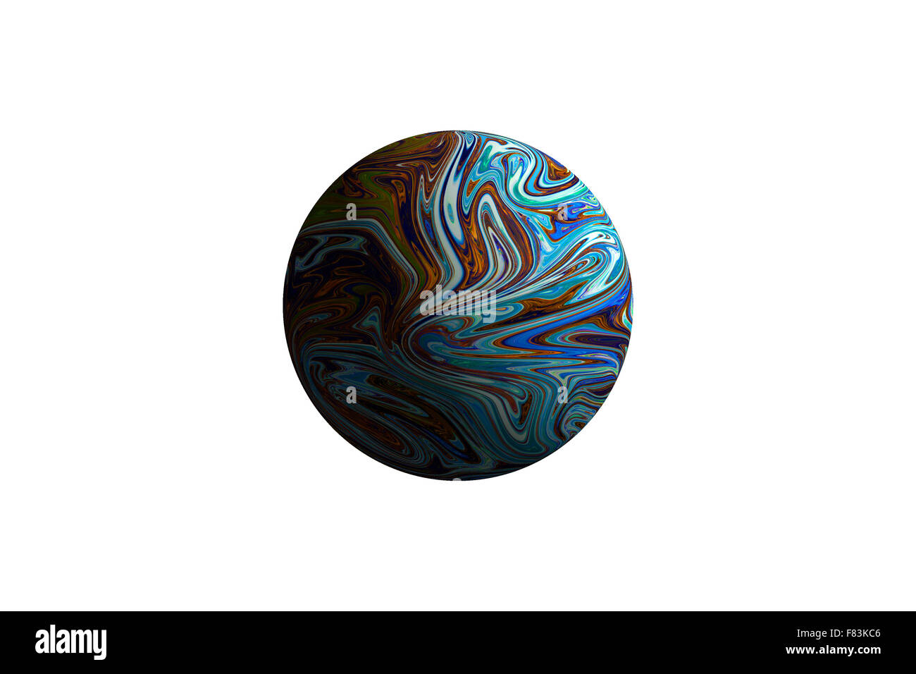 Illustration of a alien planet isolated on a white background Stock ...