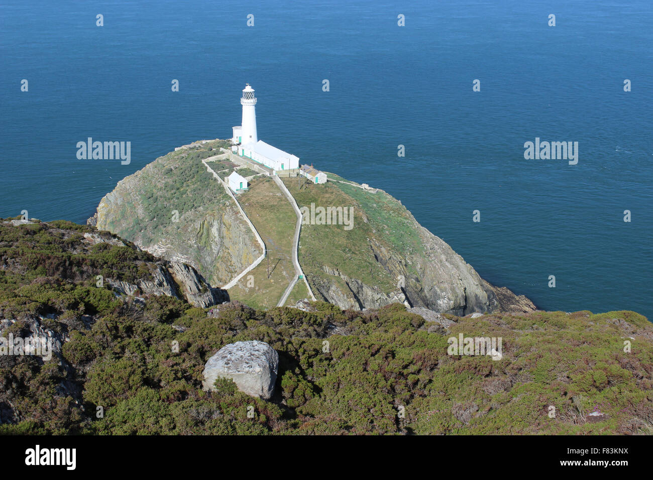 South Stack Lighthouse Anglesey North Wales Stock Photo - Alamy