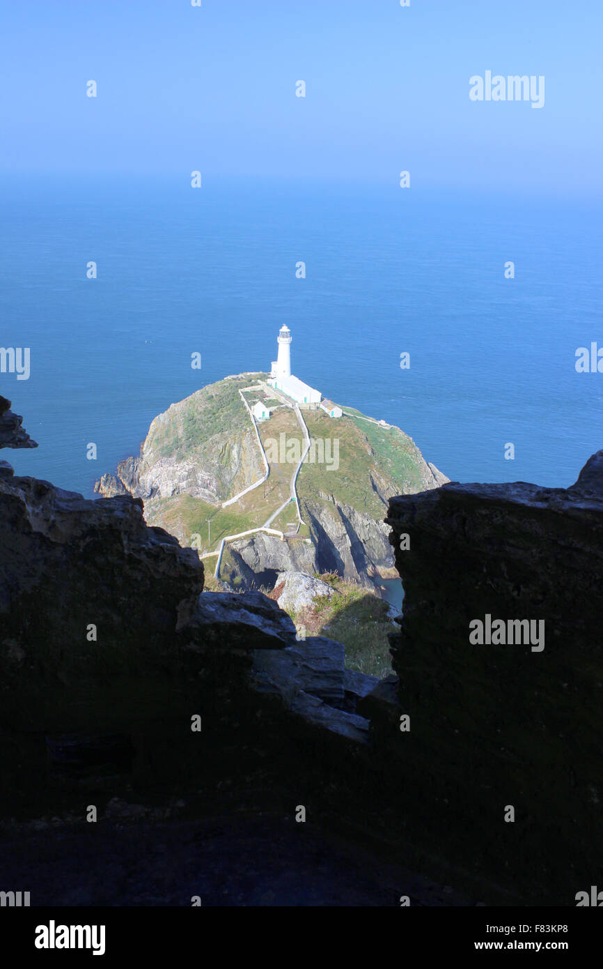 South Stack Lighthouse Anglesey North Wales Stock Photo - Alamy