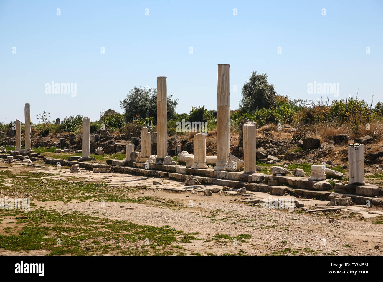 Ancient Side ruins in Turkey Kemer Antalya Stock Photo - Alamy