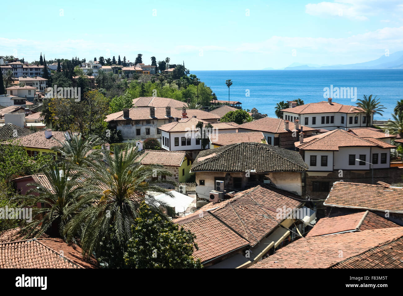 Antalya downtown skyline birds view in Turkey Stock Photo - Alamy