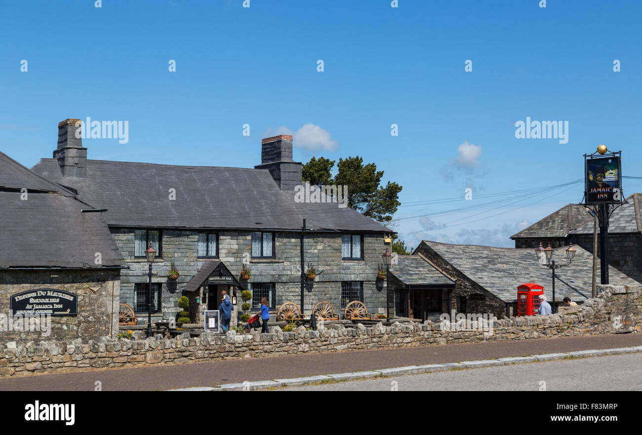 The famous Jamaica Inn, high on Bodmin moor at Bolventor Stock Photo ...