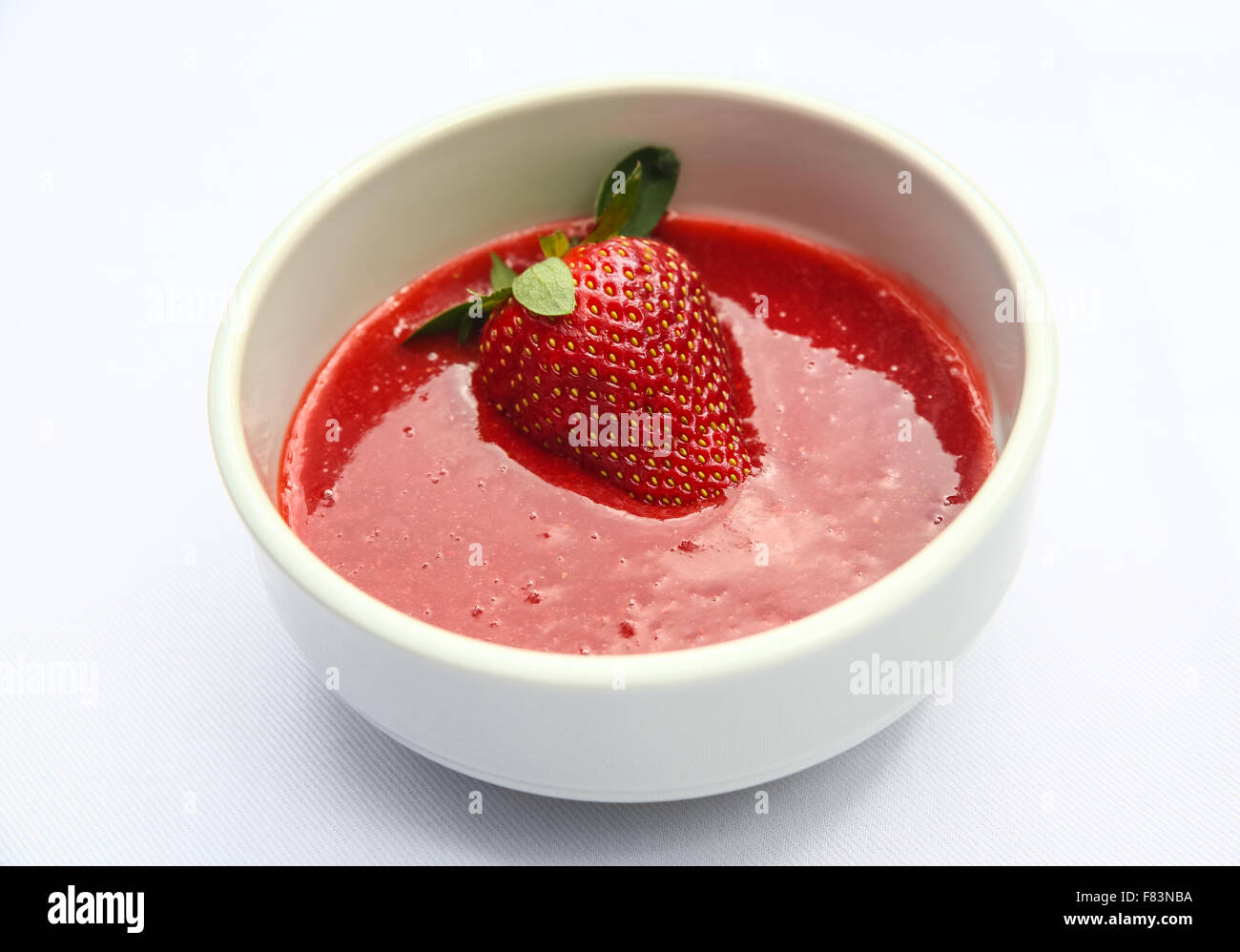 Fresh made Strawberry puree with full berry Stock Photo - Alamy