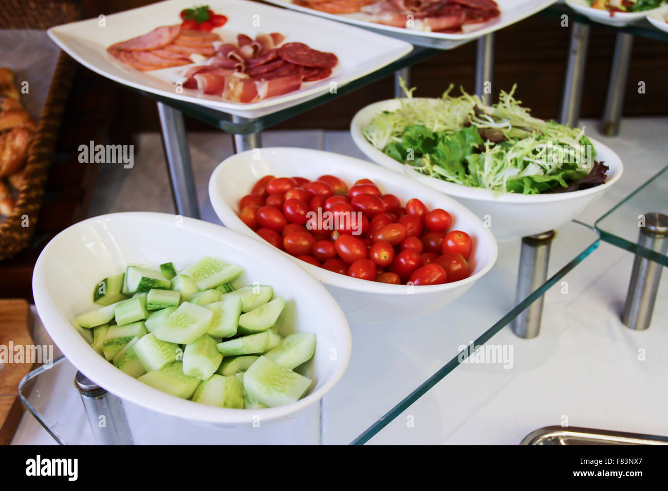 vietnamese buffet with many kind of food Stock Photo - Alamy