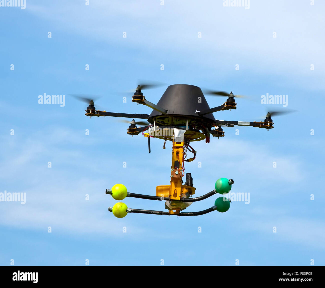 remote controlled flying craft with four motors Stock Photo - Alamy