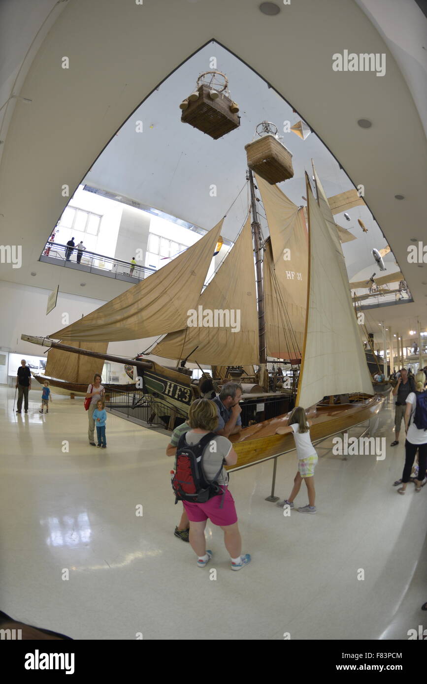 Navy and airship exhibition at Deutsches Museum, Munich, Upper Bavaria ...