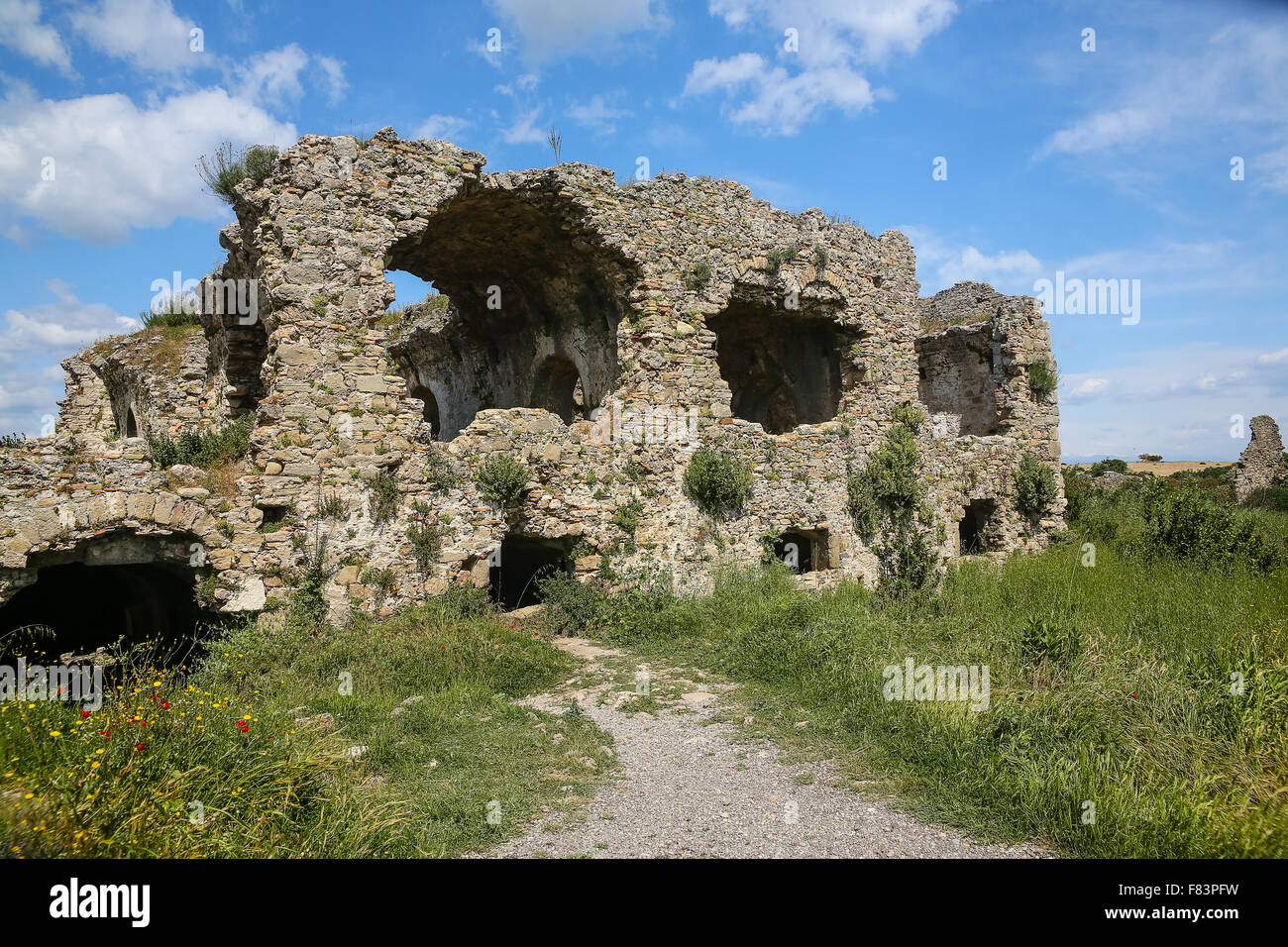 Ancient Side ruins in Turkey Kemer Antalya Stock Photo - Alamy