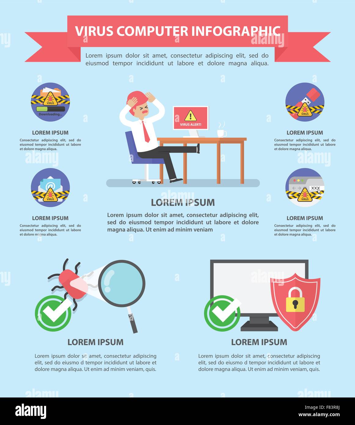 Computer virus Stock Vector Images - Alamy