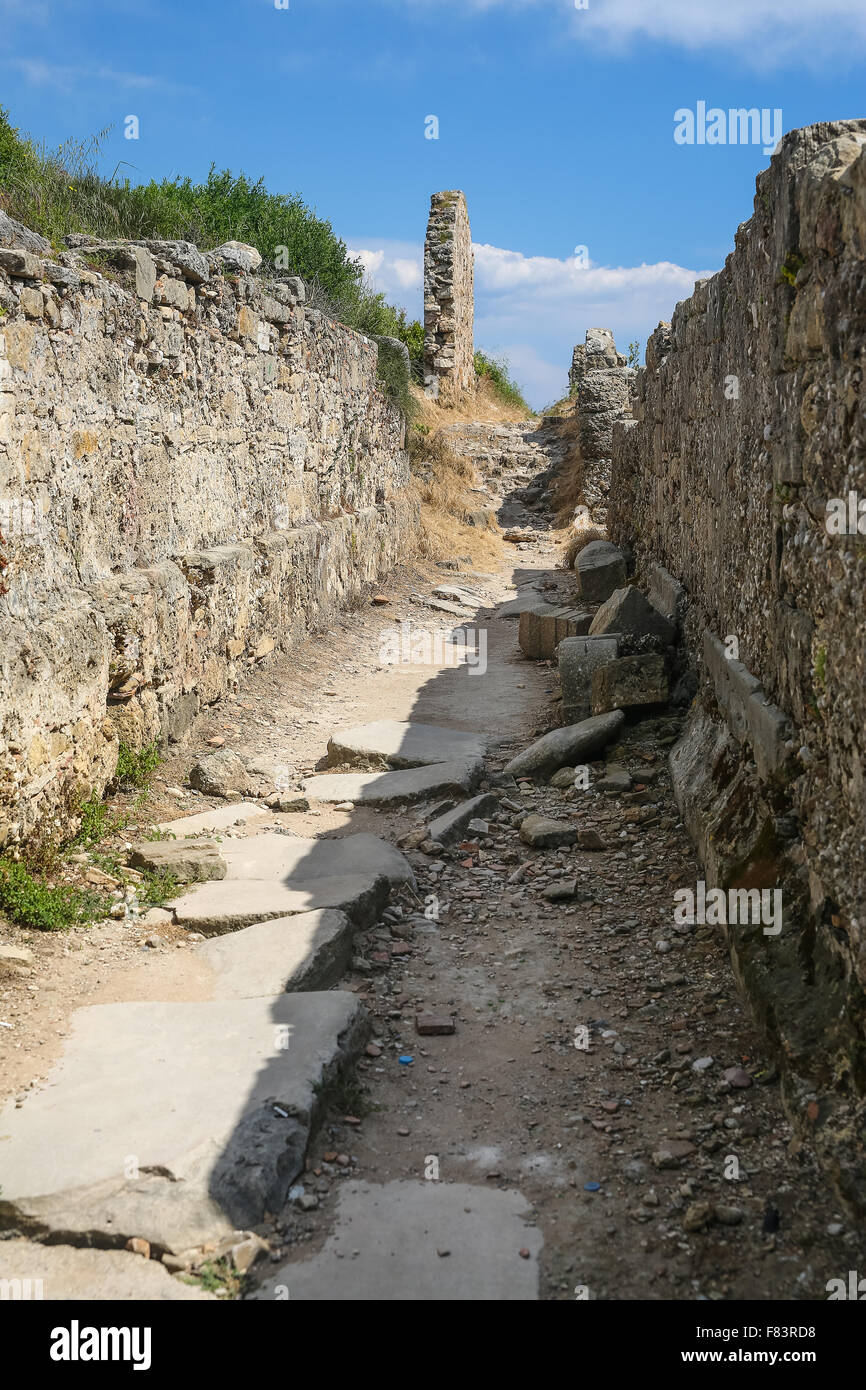 Ancient Side ruins in Turkey Kemer Antalya Stock Photo - Alamy