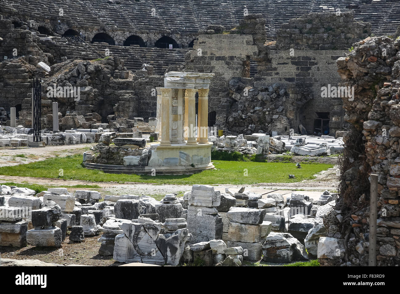 Ancient Side ruins in Turkey Kemer Antalya Stock Photo - Alamy