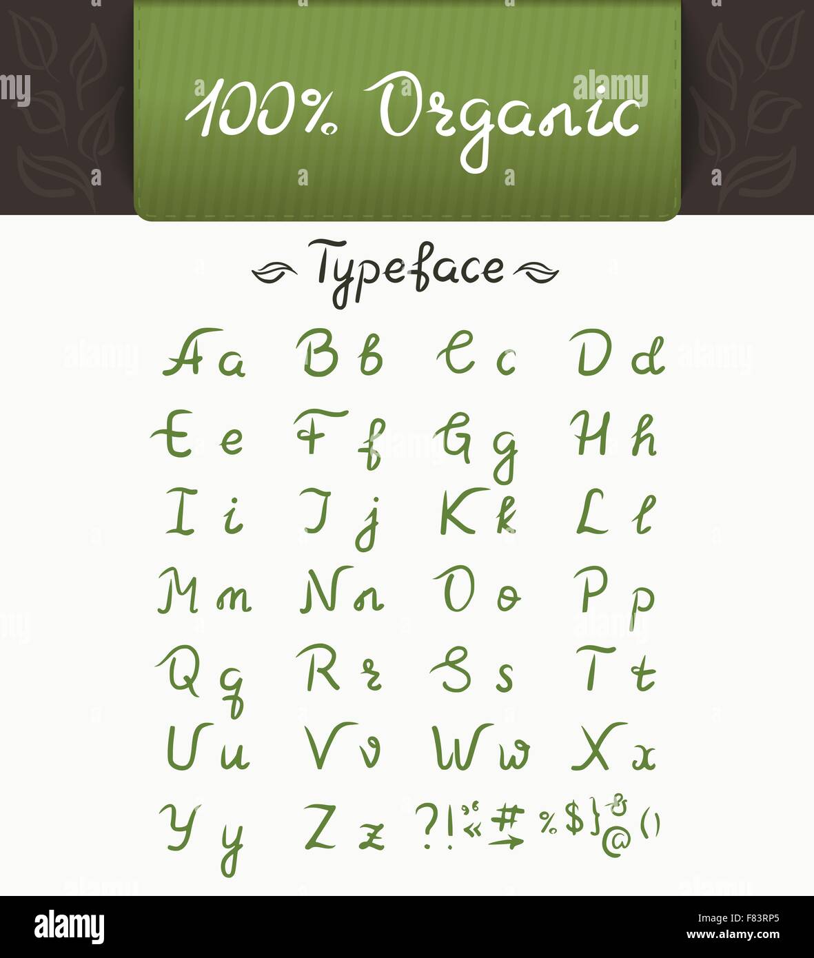 100 organic typeface Stock Vector Image & Art - Alamy
