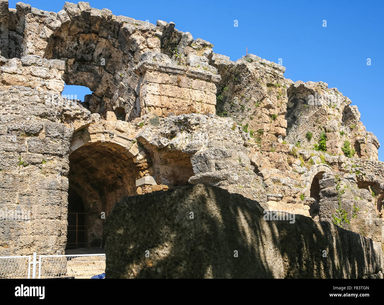 Ancient Side ruins in Turkey Kemer Antalya Stock Photo - Alamy