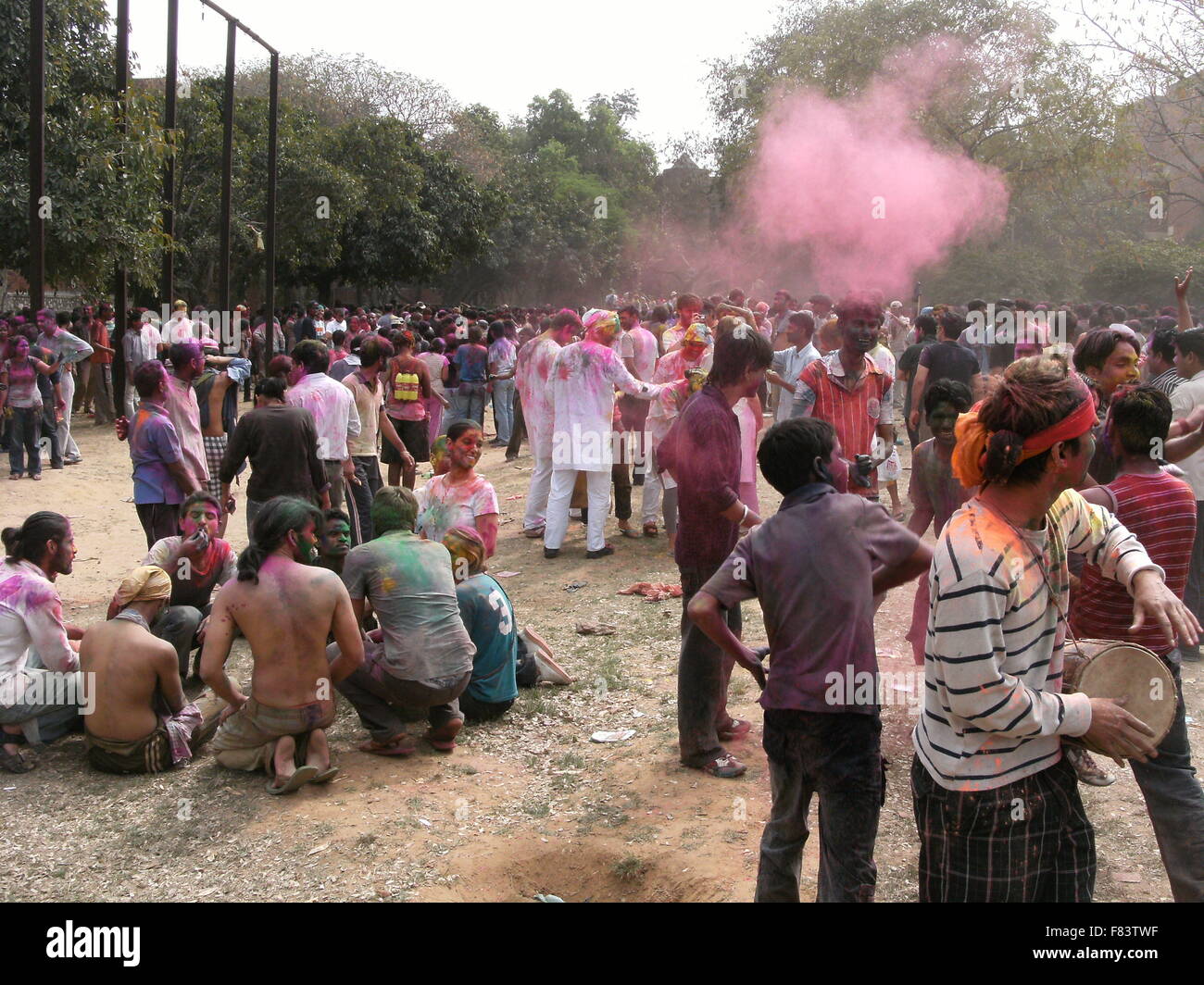 Holi (color festival) celebration in Jawaharlal nehry university, New ...