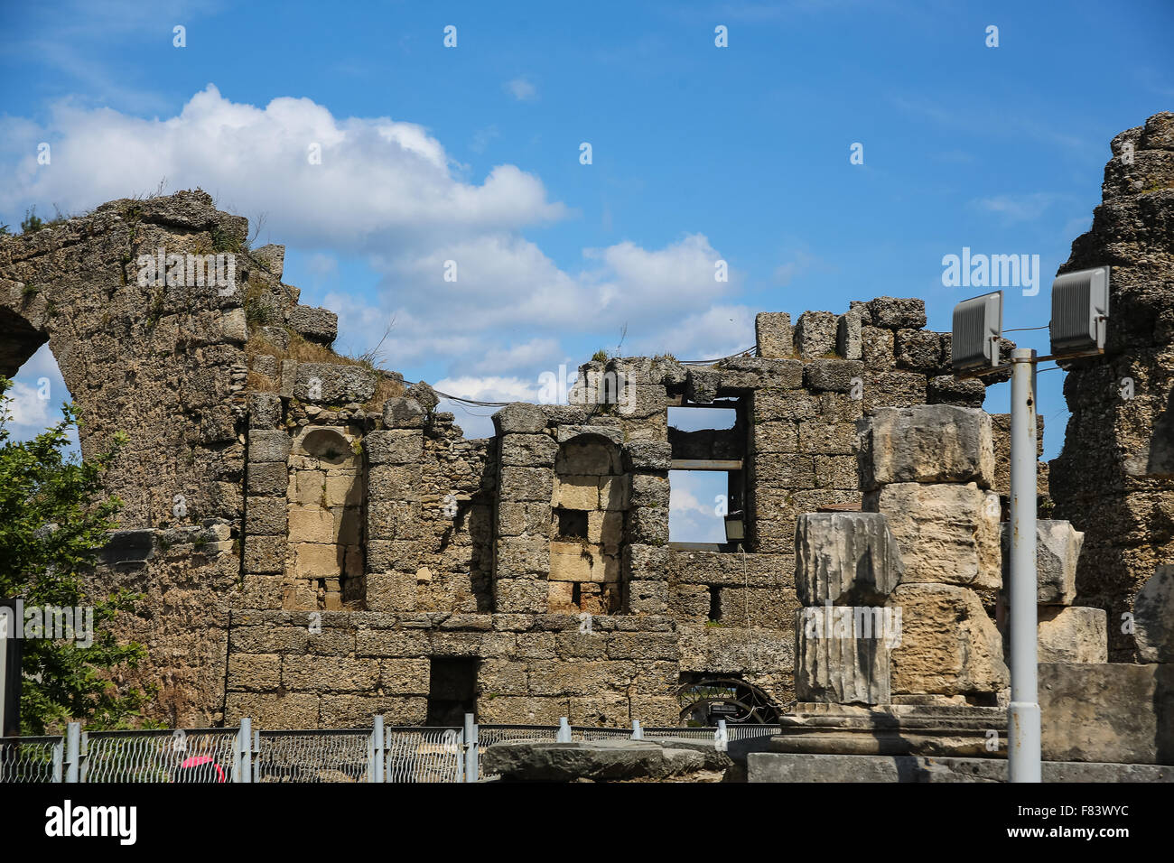 Ancient Side ruins in Turkey Kemer Antalya Stock Photo - Alamy