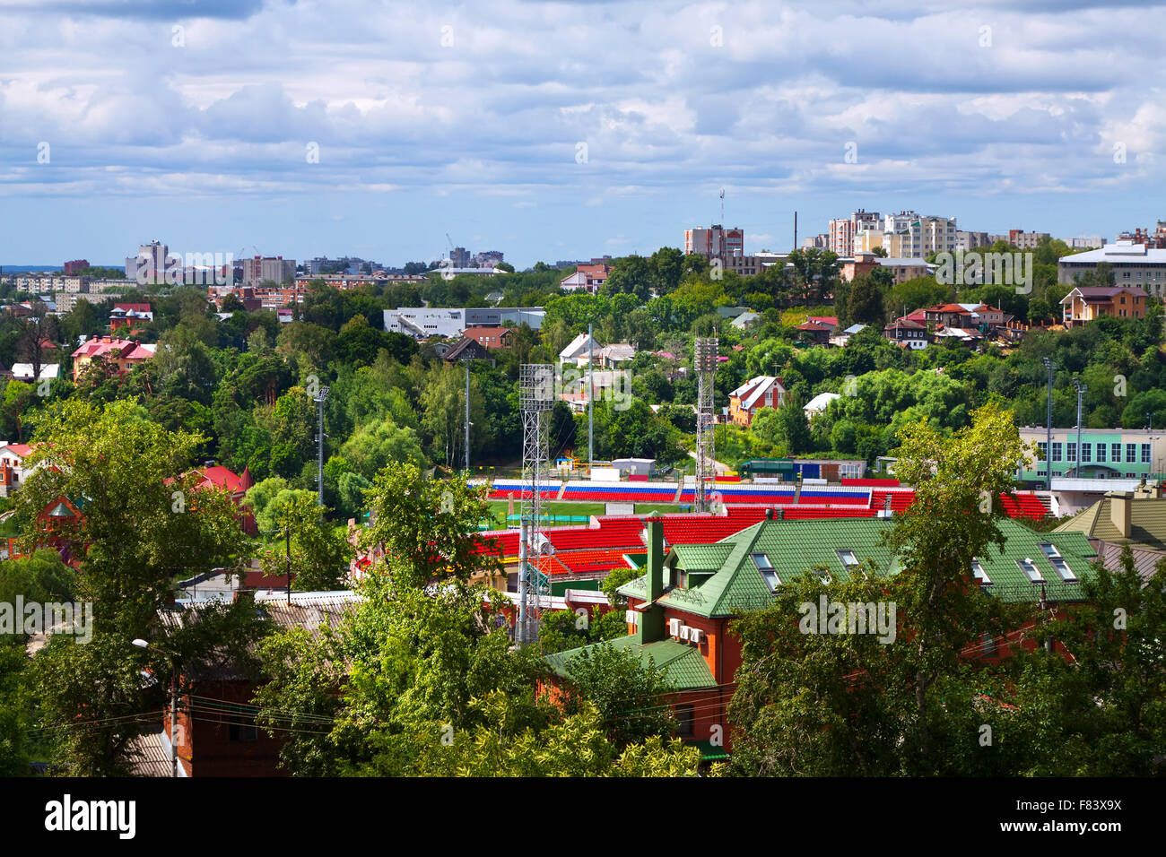 Top view of Vladimir city, Russia Stock Photo - Alamy