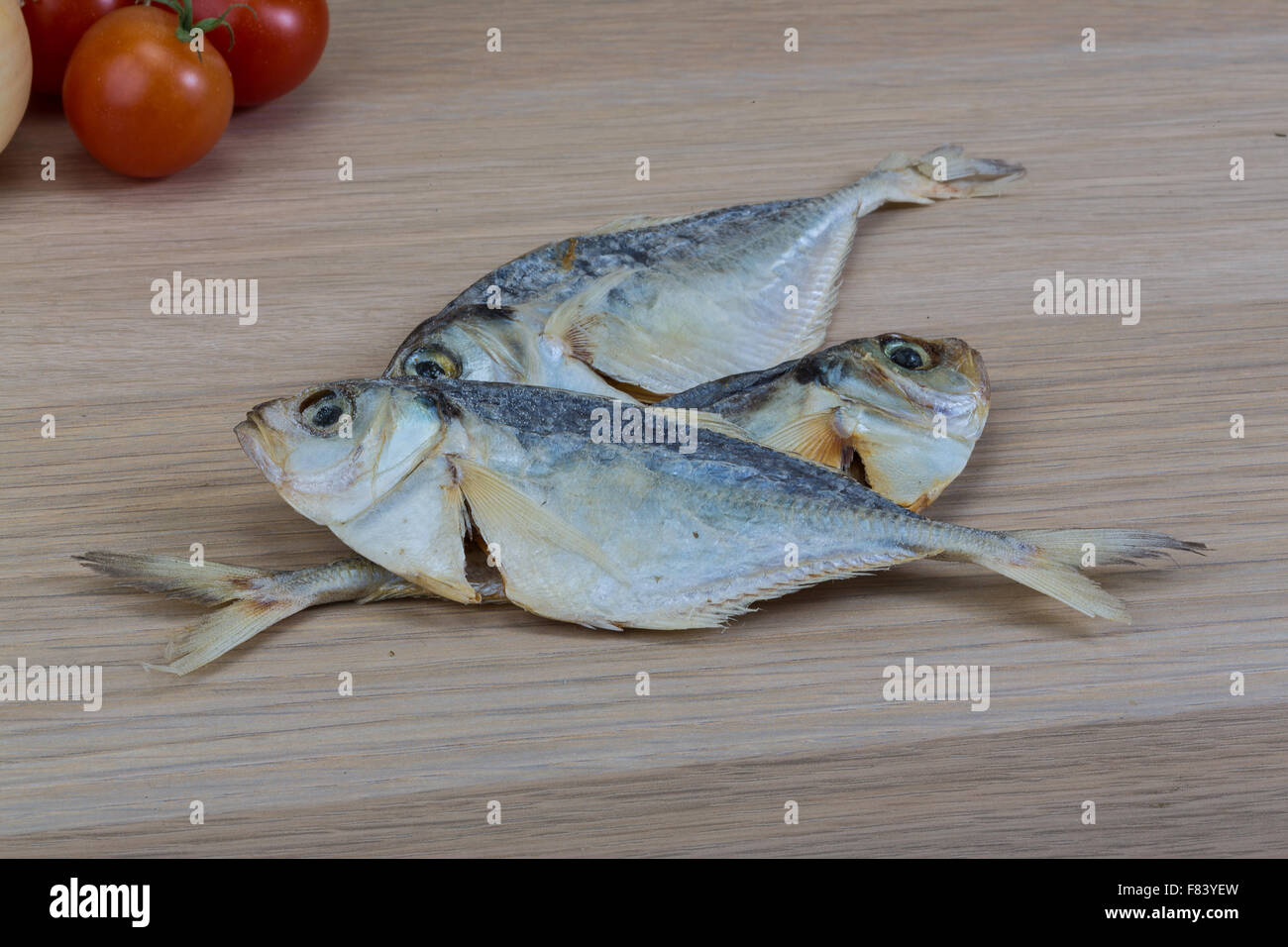 Dry salted fish - soft traditional snack for beer Stock Photo - Alamy