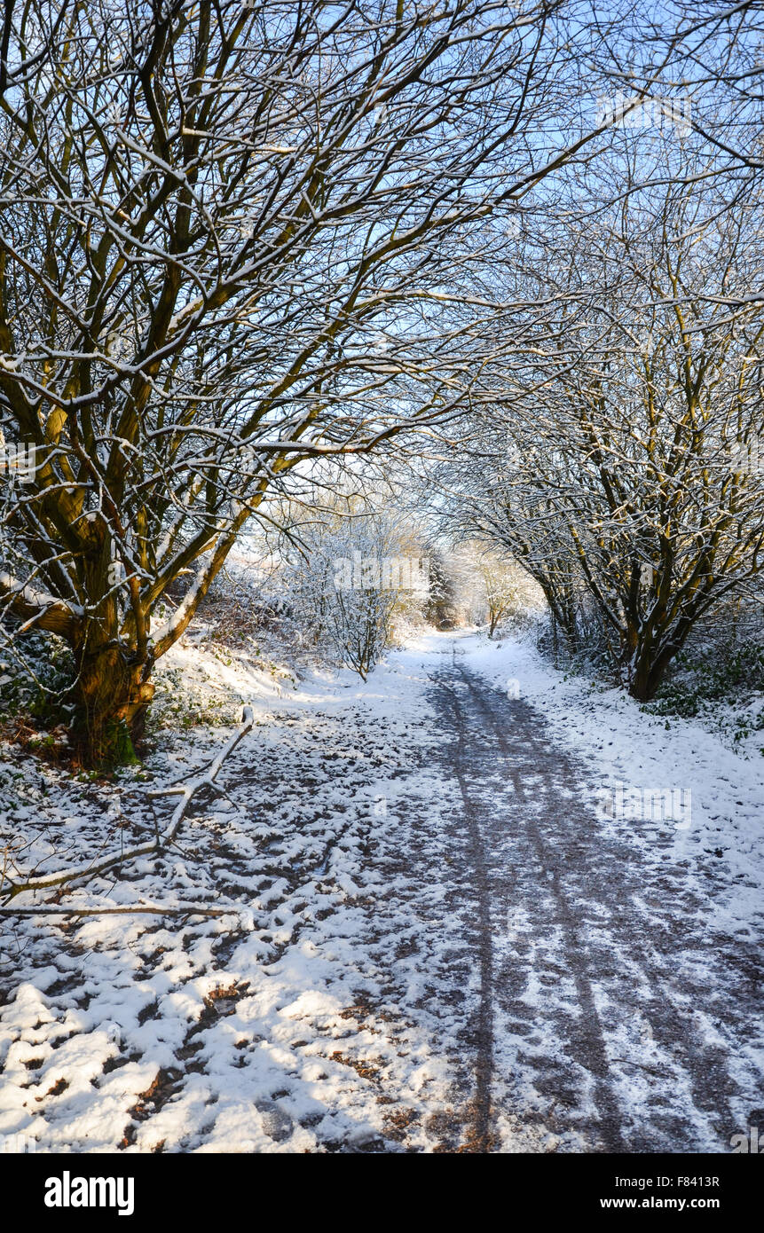 Snow path uk tunnel hi-res stock photography and images - Alamy