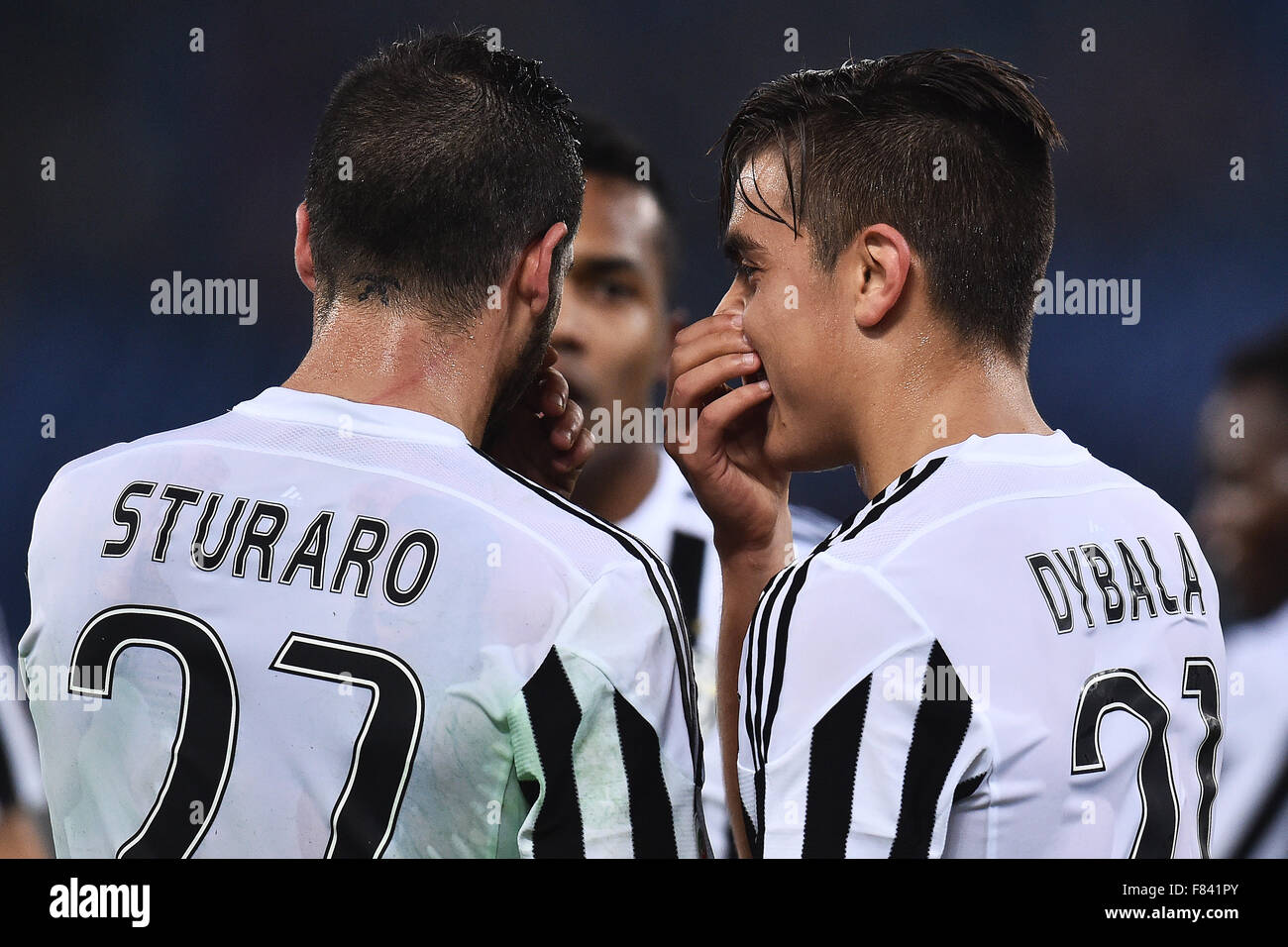 Rome, Italy. 04th Dec, 2015. Stefano Sturaro, Paulo Dybala Juventus ...