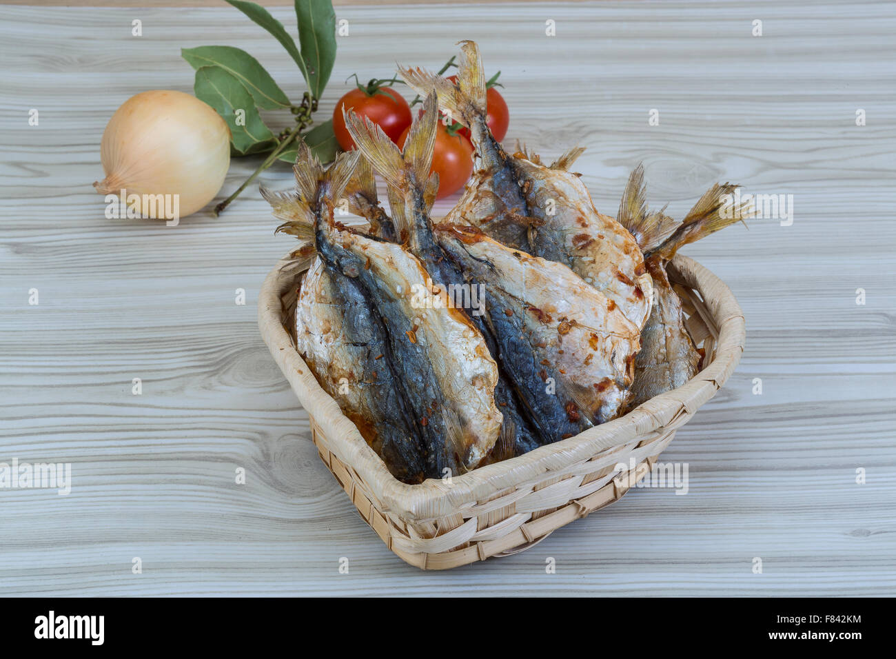 Dry salted fish - soft traditional snack for beer Stock Photo - Alamy