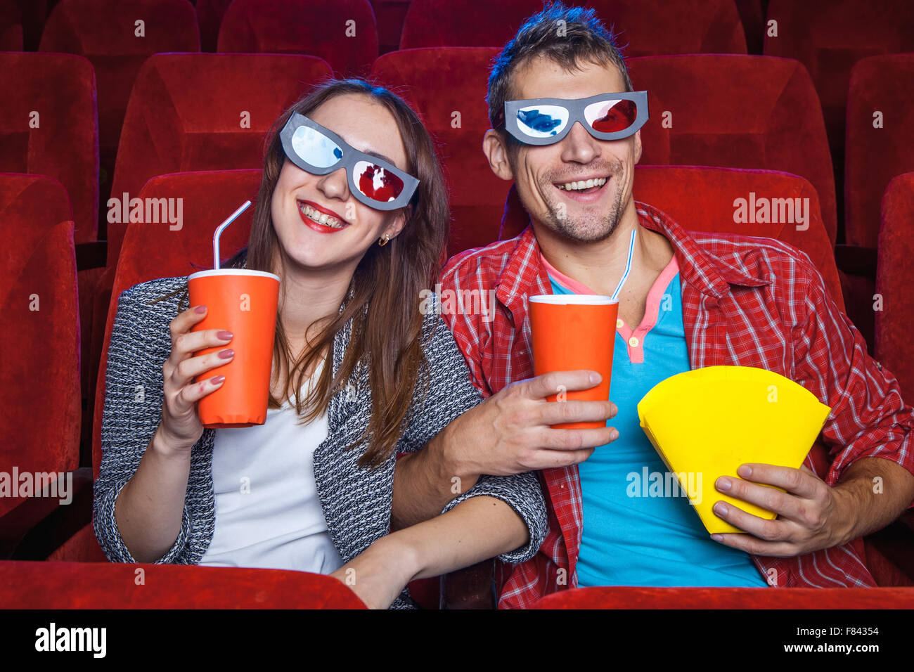 The spectators in the cinema Stock Photo - Alamy