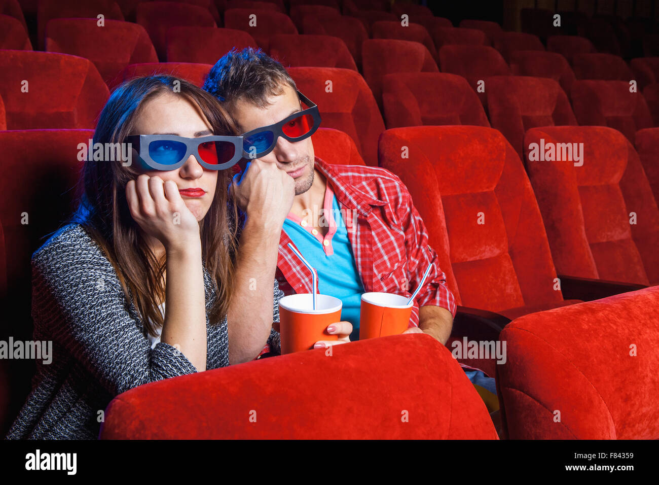 The spectators in the cinema Stock Photo - Alamy