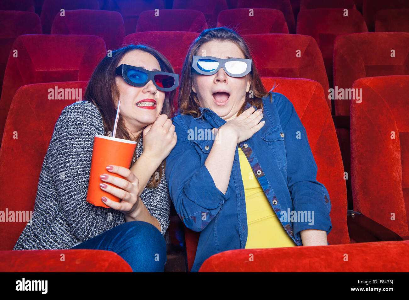 The spectators in the cinema Stock Photo - Alamy