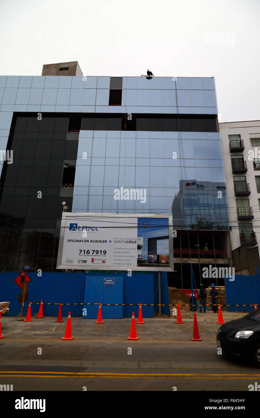Modern office building under construction, Miraflores, Lima, Peru Stock ...