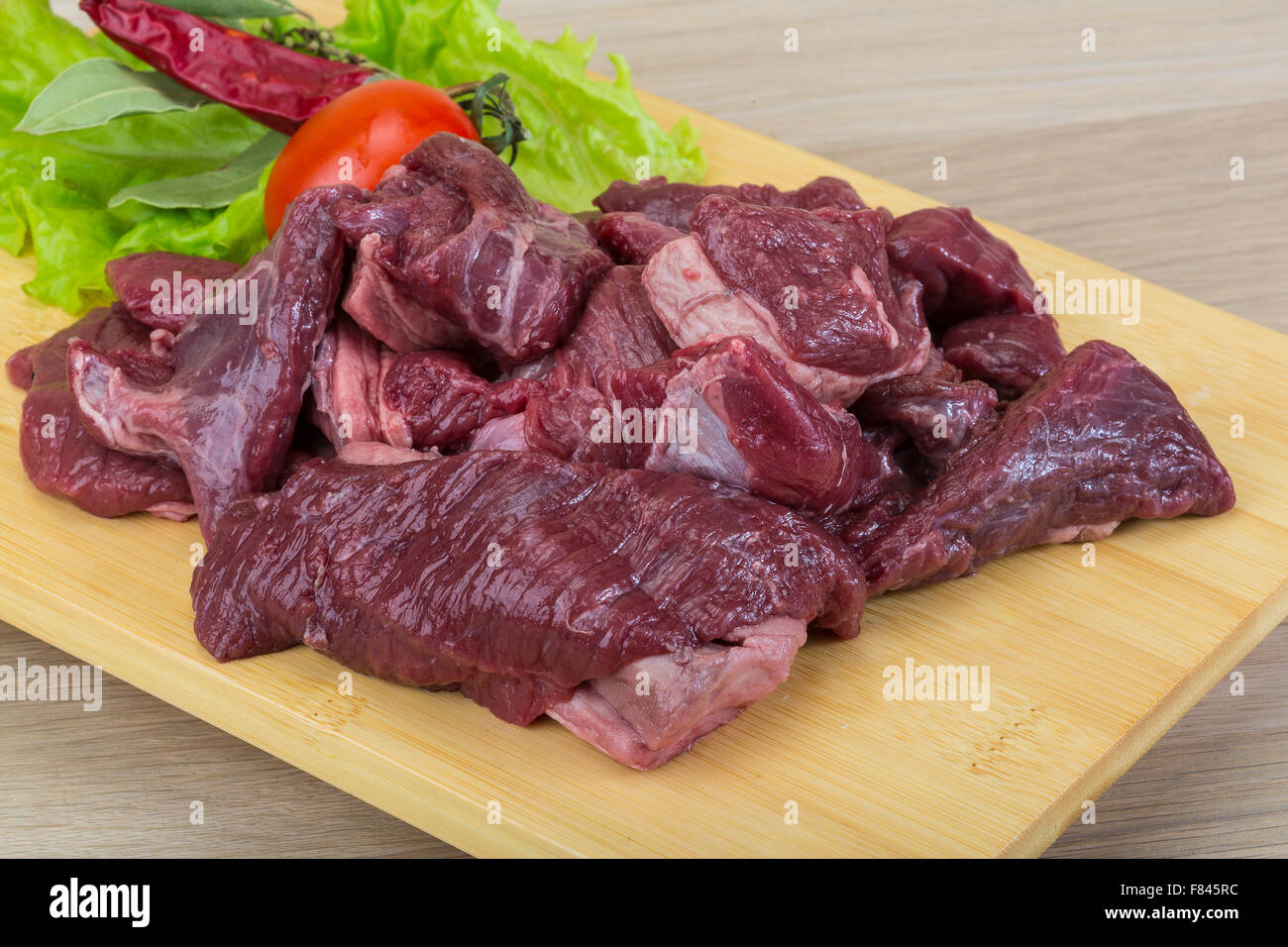 Raw wild venison meat - ready for cooking Stock Photo - Alamy