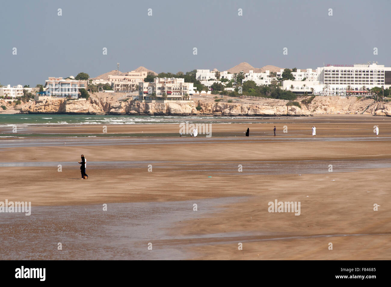 Qurum beach in Muscat, the capital of the Sultanate of Oman Stock Photo ...