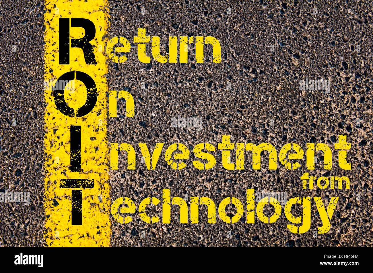 Concept image of Accounting Business Acronym ROIT Return On Investment ...