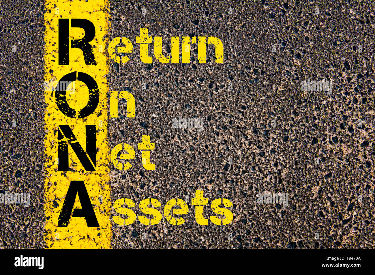 Concept image of Accounting Business Acronym RONA Return On Net Assets ...