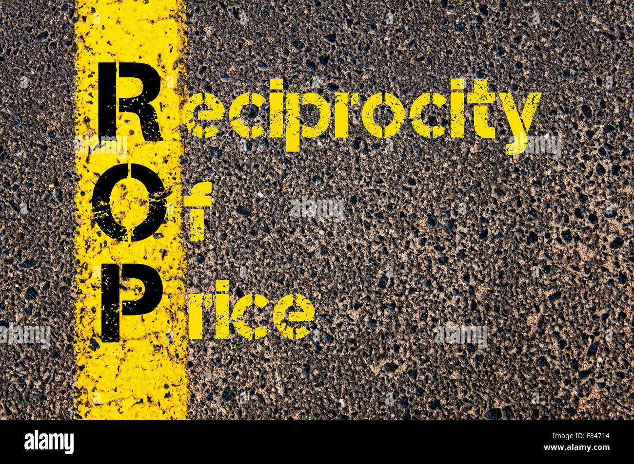 Concept image of Accounting Business Acronym ROP Reciprocity Of Price ...