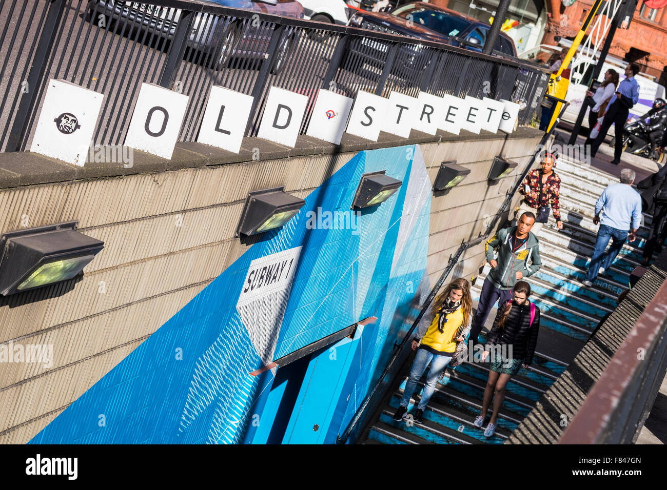 Old Street roundabout, London, England, U.K Stock Photo - Alamy