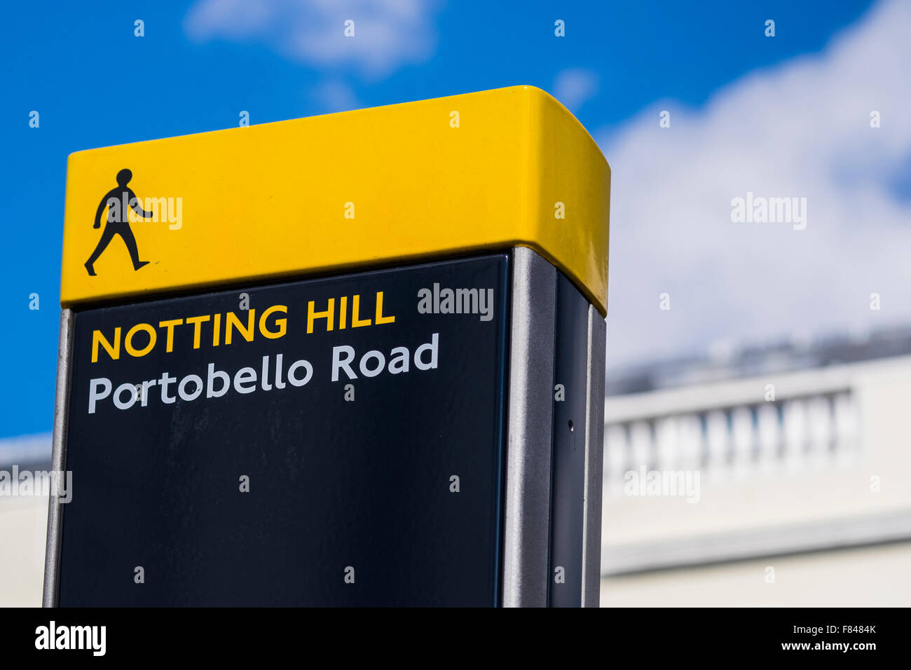 Notting hill road sign hi-res stock photography and images - Alamy