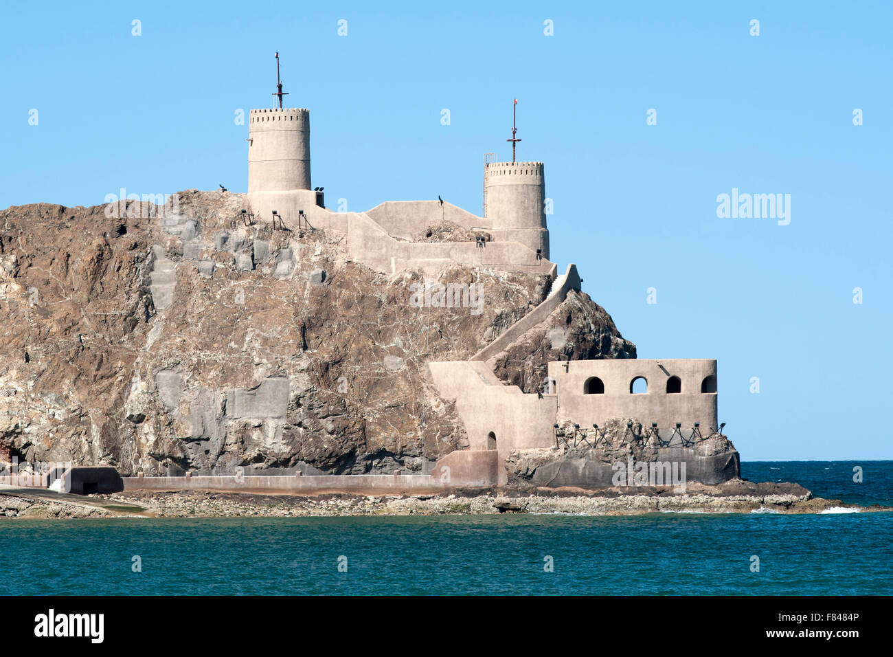 Al-Jalali fort in Old Muscat, part of the capital of the Sultanate of ...