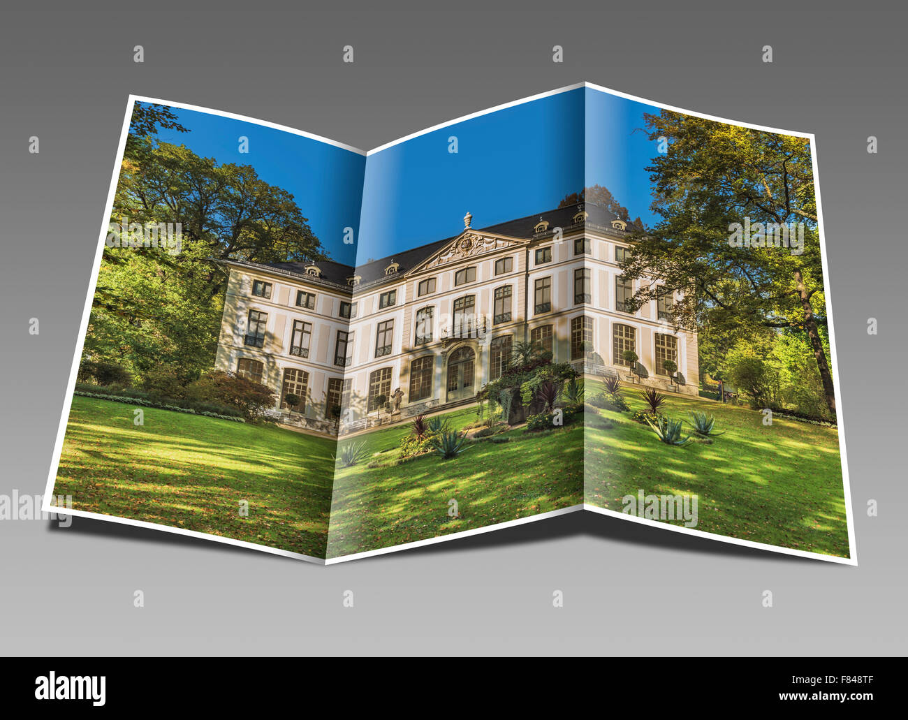 The summer palace Greiz Park was built from 1769 to 1779 in the style ...