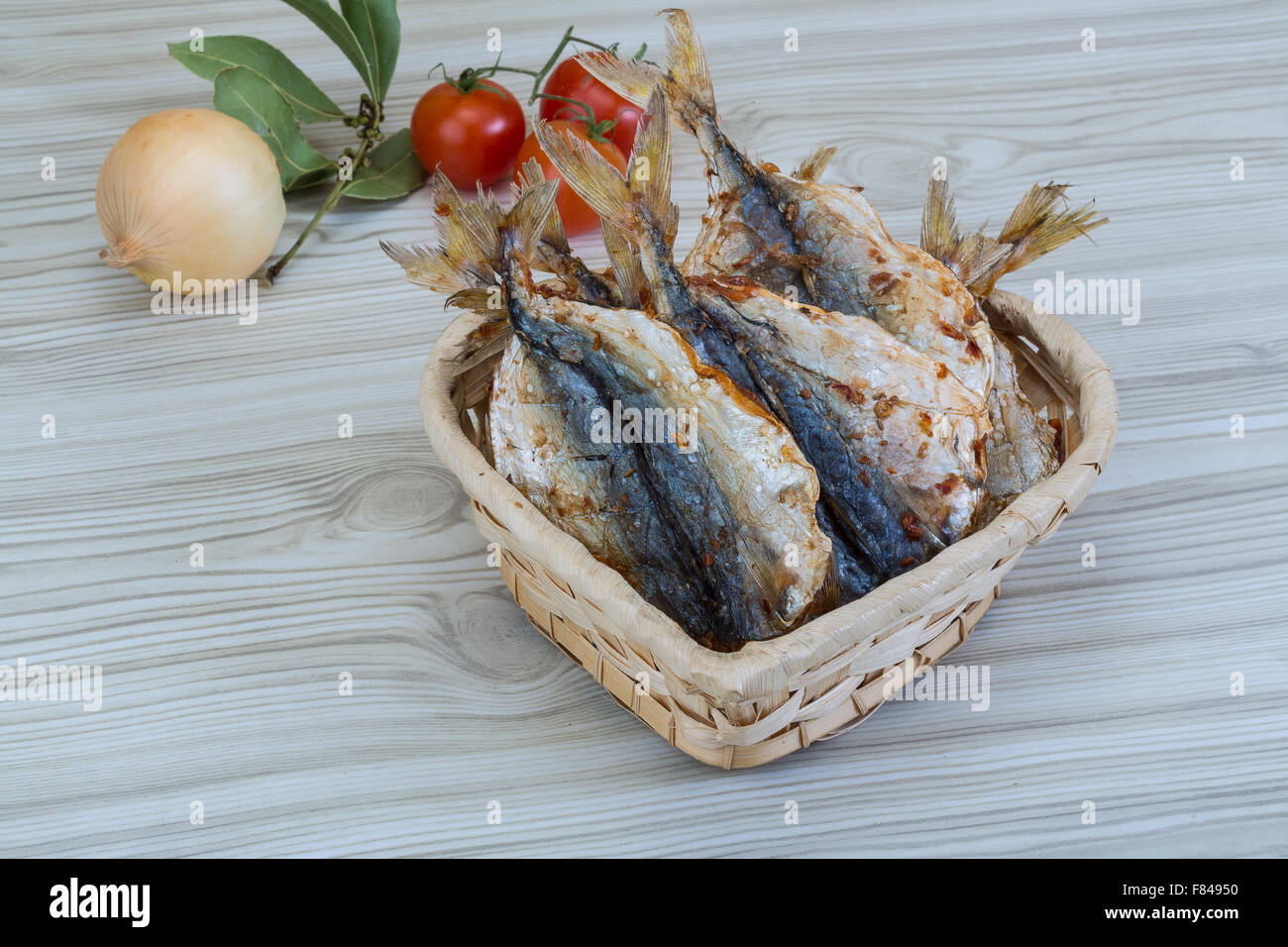 Dry salted fish - soft traditional snack for beer Stock Photo - Alamy