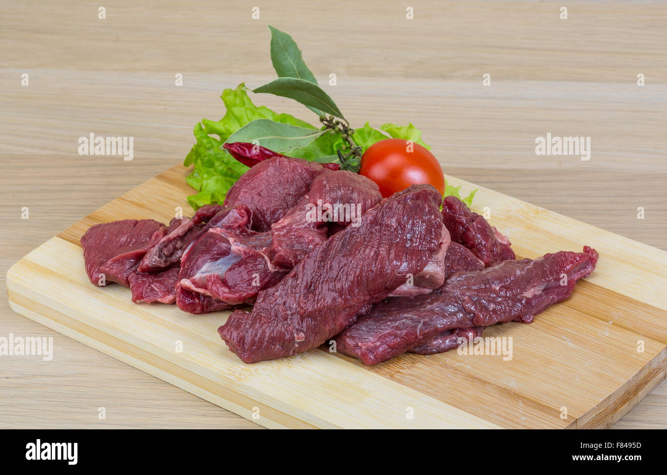 Raw wild venison meat - ready for cooking Stock Photo - Alamy