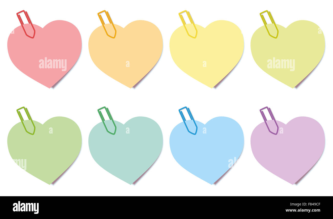 Sticky Notes Heart at Lester Watkins blog