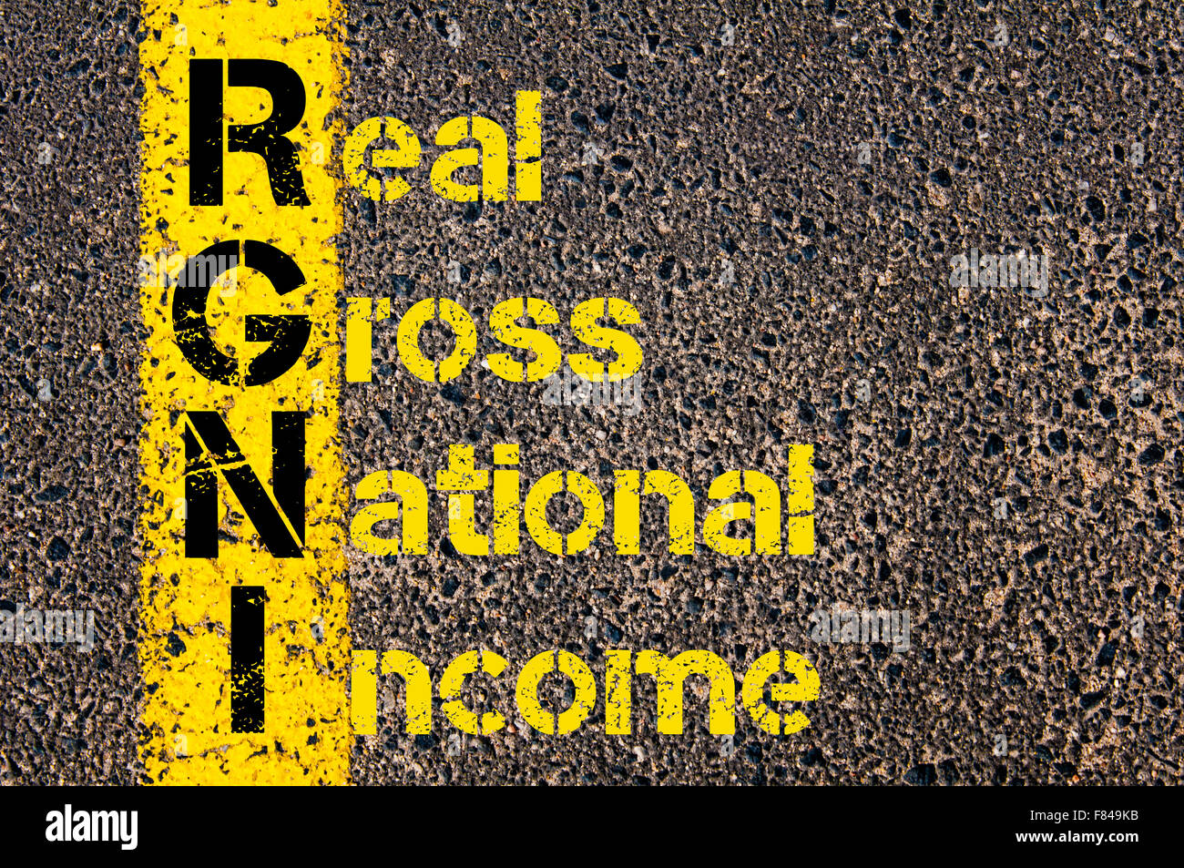 Concept image of Accounting Business Acronym RGNI Real Gross National ...