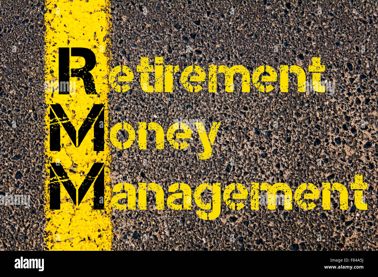 Concept image of Accounting Business Acronym RMM Retirement Money ...