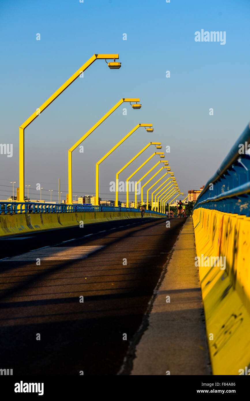 bridge Nordsteg, River Danube, Vienna, Austria Stock Photo - Alamy